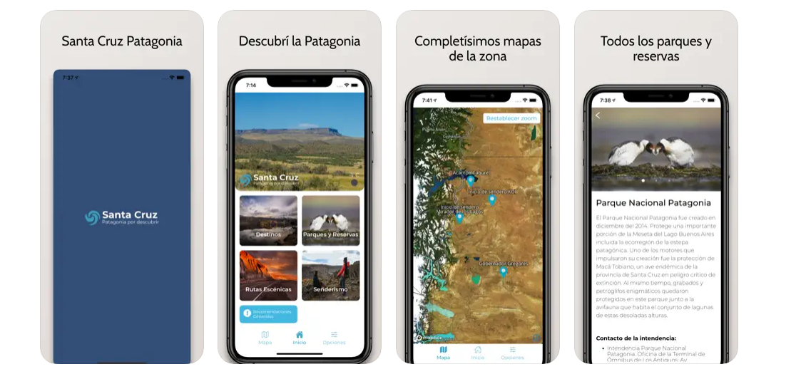 “Santa Cruz Patagonia”: una app que te permite descubrir la cordillera ...